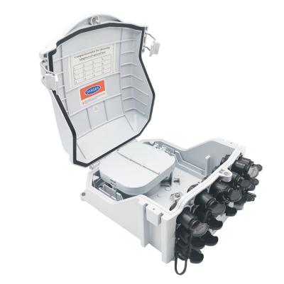 China Pre Loaded Waterproof 16 Core IP68 Ftth Fiber Optic Terminal Box for sale