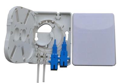 China 2/4 Ports SC LC FC Interface Faceplate Fiber Optic Termination Box for sale