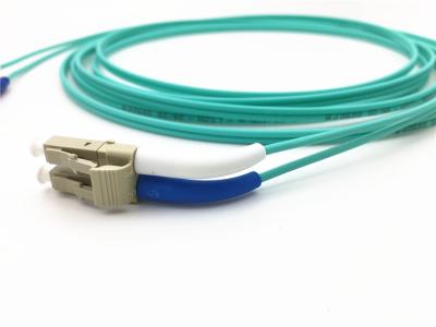 Китай Руководства заплаты оптического волокна Аква ЛСЗХ дуплекса ОМ3 2.0мм ЛК-ЛК продается