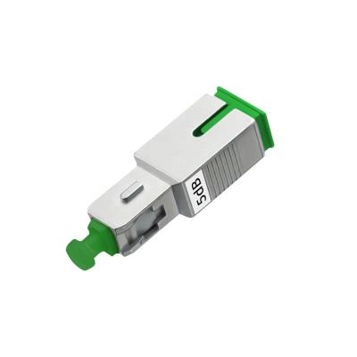 China SC/APC Singlemode Fixed Fiber Optic Attenuator, Male-Female, with precise attenuation values of 5dB/10dB/15dB for sale