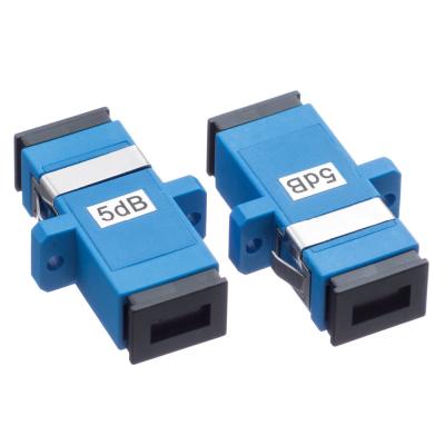 China SC/UPC SC/APC Single Mode Fixed Fiber Attenuator Female to Female 3dB, 5dB, 10dB, 15dB, and 20dB for options for sale