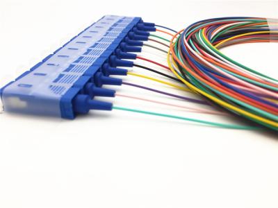 China Color Coded SC/UPC Unjacketed 900um Fiber Optic Pigtail for sale