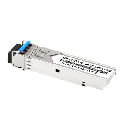 Singlemode 1.25G 1310nm Dual Fiber LC SFP Transceiver Module