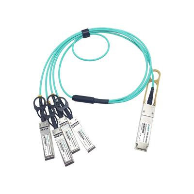 Cina 100G QSFP28 al cavo attivo ottico di 4x 25G SFP28 AOC in vendita