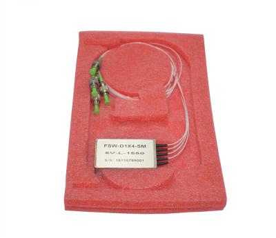 China 5V Latching Control 1x4 1x8 Mechanical Fiber Optic Switch for sale