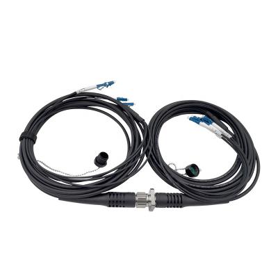 China Rugged ODC-LC Plug Socket TPU Fiber Optical Patch Cord for sale