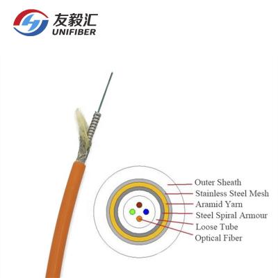 Cina Cavo a fibre ottiche tattico militare del rivestimento di G657A2 TPU in vendita
