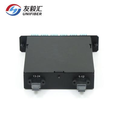 China 1x24F SPCC 24 Core MPO LGX Fiber Optic Patch Panel for sale
