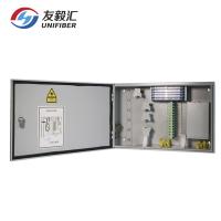China Wall Mounted 144 Core FTTH Fiber Optic Distribution Box IP65 for sale