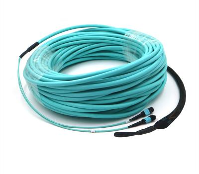 China 50/125um OM3 OM4 LSZH 24~144 Core MPO MTP Trunk Cable for sale