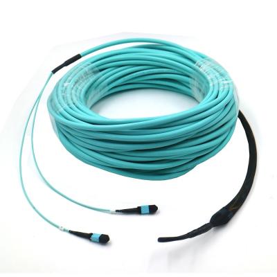 China 50/125um OM3 OM4 LSZH 24~144 Core MPO MTP Trunk Cable for sale