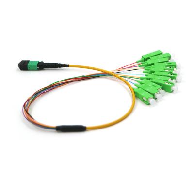 China Elite MTP/MPO To SC/Apc OM5 LSZH Single Mode Patch Cord for sale