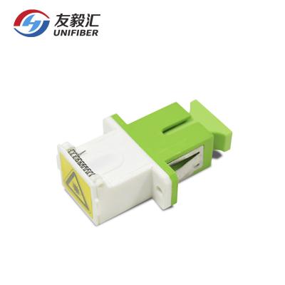 China Single Mode OM3 OM4 Fiber SC Shutter Fiber Optic Adapter for sale