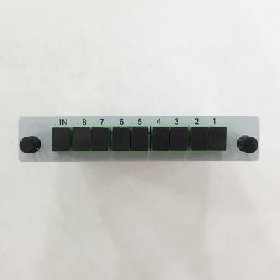 China SC/APC G657A1 FTTH 1x8 PLC Splitter LGX Cassette Box for sale