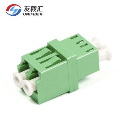 China FTTH Single Mode 0.9mm Wire LC/APC Fiber Optic Duplex Adapter for sale
