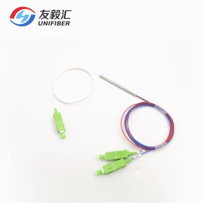 Cina accoppiatore fuso a fibra ottica dello Sc APC 1x2 1310/1550nm di 0.9mm in vendita