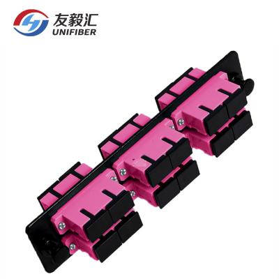 China SC Duplex 24fibers OS2 LGX Single Mode Patch Panel 6 Port for sale