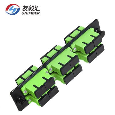 China SC Duplex 24fibers OS2 LGX Single Mode Patch Panel 6 Port for sale