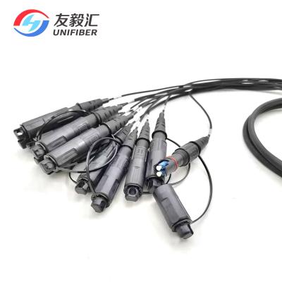 China MPO To LC/APC 24 Core Fiber Optic Cable Assemblies For FTTA for sale