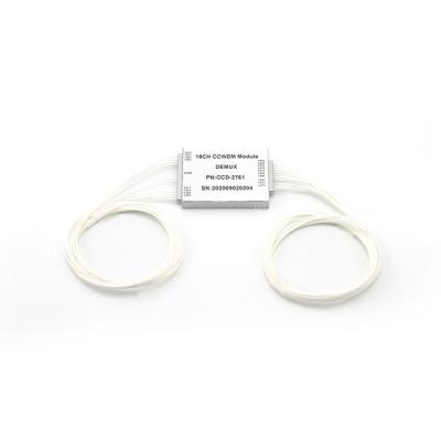 China 10 12 16 18Ch CCWDM MUX DEMUX Module For PON Networks for sale