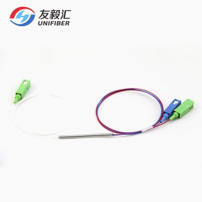 China Modo alto 1x2 do acoplador 1310/1550nm do WDM do isolamento CATV o único fundiu à venda