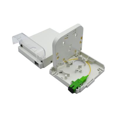 China CATV SC APC Fiber Optic Distribution Box 1 Port FTTH for sale