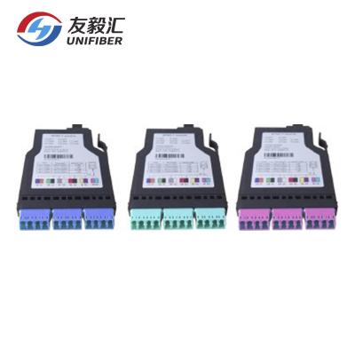 China MPO MTP LC Cassette Fiber Patch Panel Enclosure 12 Fiber MM Elite for sale