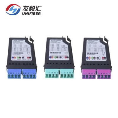 China MPO MTP LC Cassette Fiber Patch Panel Enclosure 12 Fiber MM Elite for sale