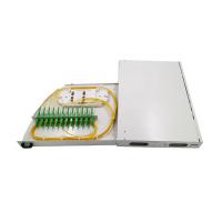 China 1U E2000 APC Rotary Fiber Optic Patch Panel 12 Ports SC LC for sale