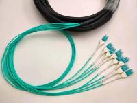 China Switchable Uniboot LC Duplex Fiber Patch Cord Multimode OM3 16 Core for sale