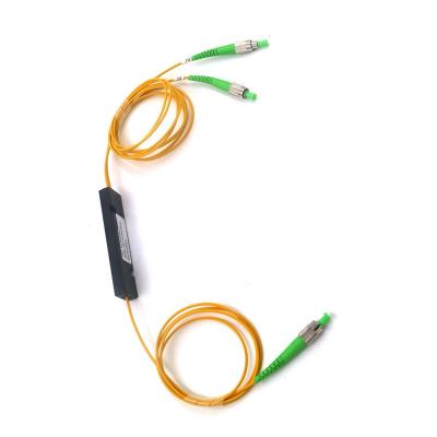 Cina 1310 1550nm separatore a fibra ottica del Plc della fibra dell'accoppiatore 50/50 FC APC dell'ABS 1x2 FBT in vendita