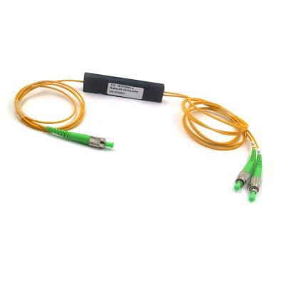 Cina 1310 1550nm separatore a fibra ottica del Plc della fibra dell'accoppiatore 50/50 FC APC dell'ABS 1x2 FBT in vendita