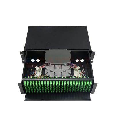 China 3U Height Fiber Optic Patch Panel SC APC 72/96 Port 144C for CATV for sale