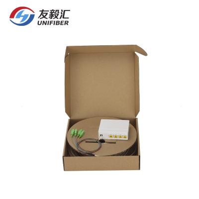 China FO FTTH Terminal Box SC APC Pre Connectorized With G657a2 Cable for sale
