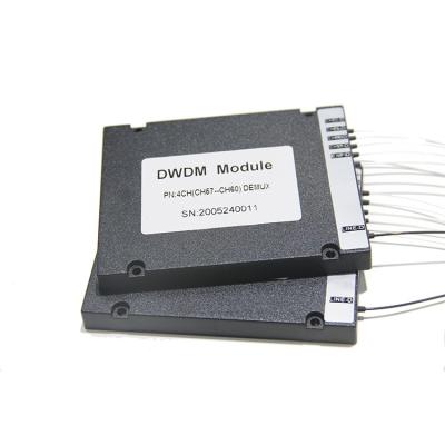 China C Band 100GHz DWDM Mux Demux ABS Module LC / UPC 0.05nm Center Wavelength for sale