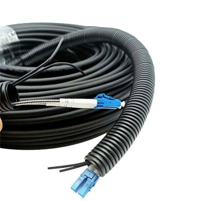 China Duplex LC/UPC LC/UPC BBU RRU FTTA CPRI Patch Cord Outdoor Waterproof Singlemode G657A2 7.0mm for sale