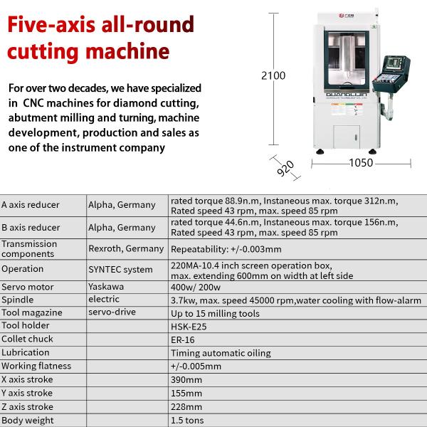 Quality 5 Axis Zirconia Dental Milling Machine for sale