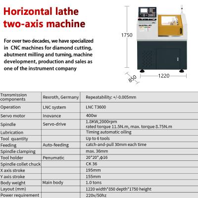 China G2-200 Horizontal CNC Lathe for Jewelry Carving with LNC System for sale