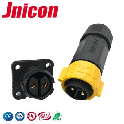China M25 Panel Mount Circular Connector 40A Waterproof Power Connector 2 Pin for sale