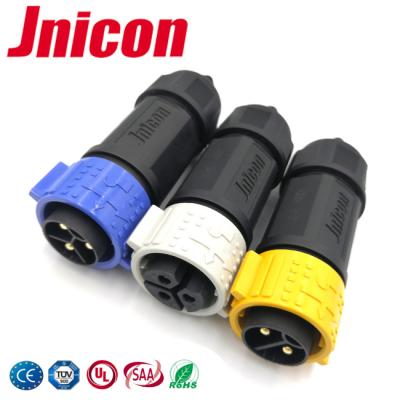 China M25 3 Pin Gold Plated Wire Connectors 600V High Current Waterproof Connector for sale