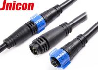 China Homem impermeável de 3 conectores do diodo emissor de luz de Polo e exterior fêmea selados com cabo à venda