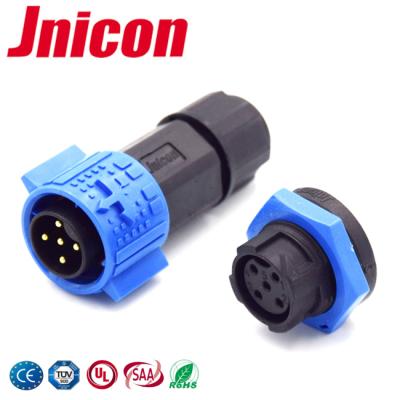 China 5 Pin Waterproof Connector M19 IP67 Panel Mount High Mating Cycle Power Connector for sale