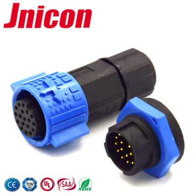 China M19 5A 12 Pin Waterproof Connector IP67 Male Female Plug Socket For Data for sale