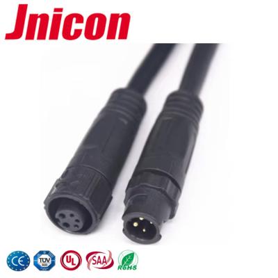 China PA66 M12 2+3 Pin Outdoor Waterproof Wire Connectors Power Signal Lighting Connectors for sale