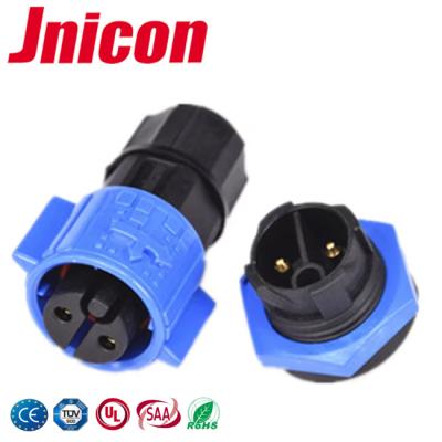 China IP67 Wire To Board Connector 2 Pin Waterproof Power Connector 300V For Outdoor Electronics for sale