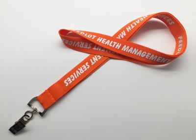 中国 耐久の明るいオレンジ色のブルドッグが付いている注文のシルク スクリーン ポリエステル締縄。 販売のため