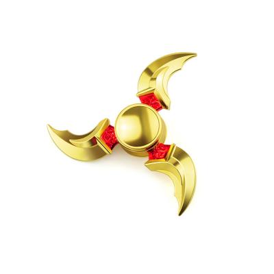 China Hot Sales Funny Toy Zinc Alloy Metal Finger Spinner For Autism Anti Stress for sale