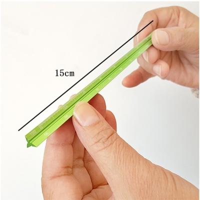 China triangular rules made in stainless steel colored centimeter inches measuring color plated rules for school draft designs for sale