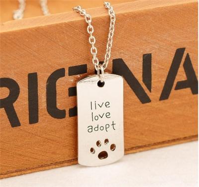 China Personalized decorative engraved logo dog tag for children for sale