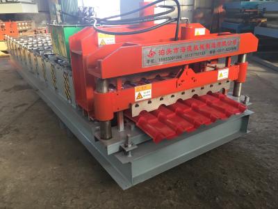 China Staal Verglaasd Tegelbroodje die Machine, Staptegels vormen die tot Machine maken 14mm Dikte Te koop